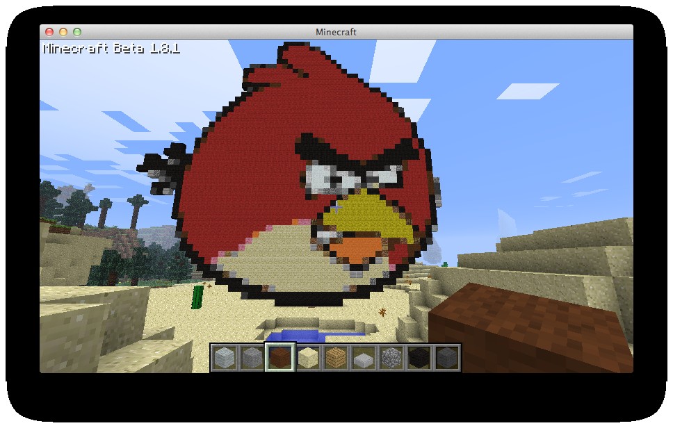 ITS AN ANGRY BIRD Minecraft Map